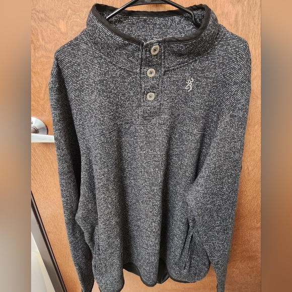 Browning | Sweaters | Browning Gilson Grey Pullover With Thru Pocket ...
